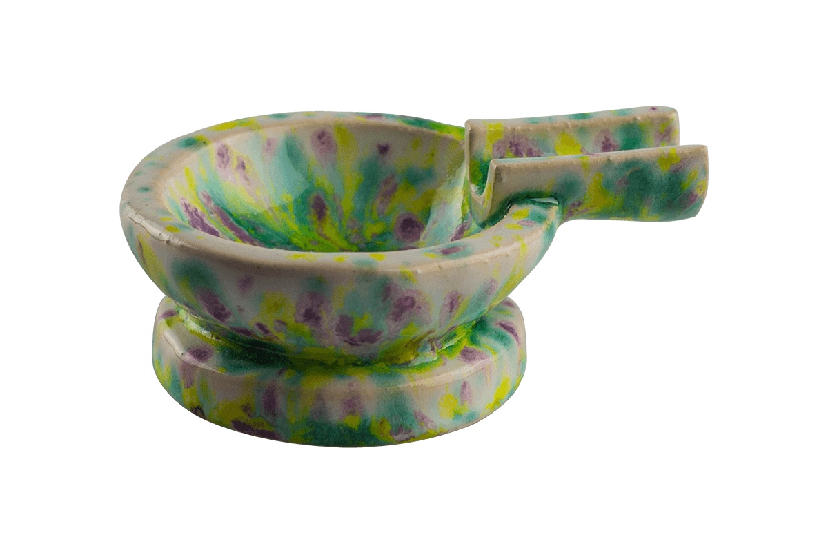 Chartreuse Ceramic Ashtray by Jaxel's Art | Ritual Colorado
