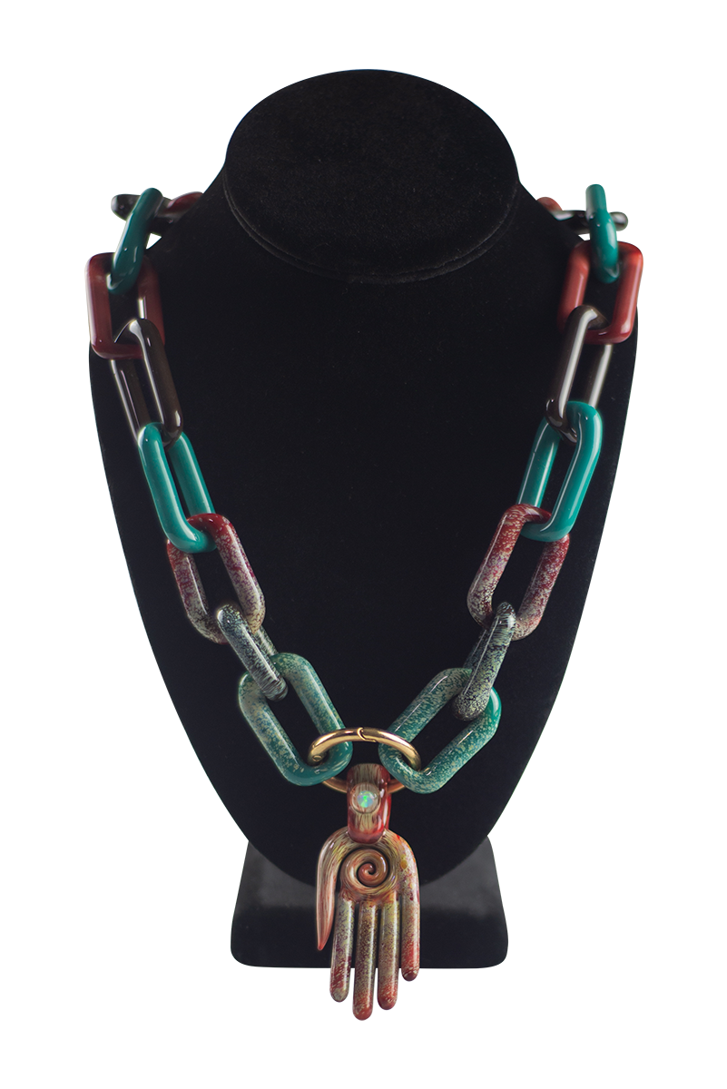 Technicolor Tony & Maze Glass Collab Chain | Ritual Colorado