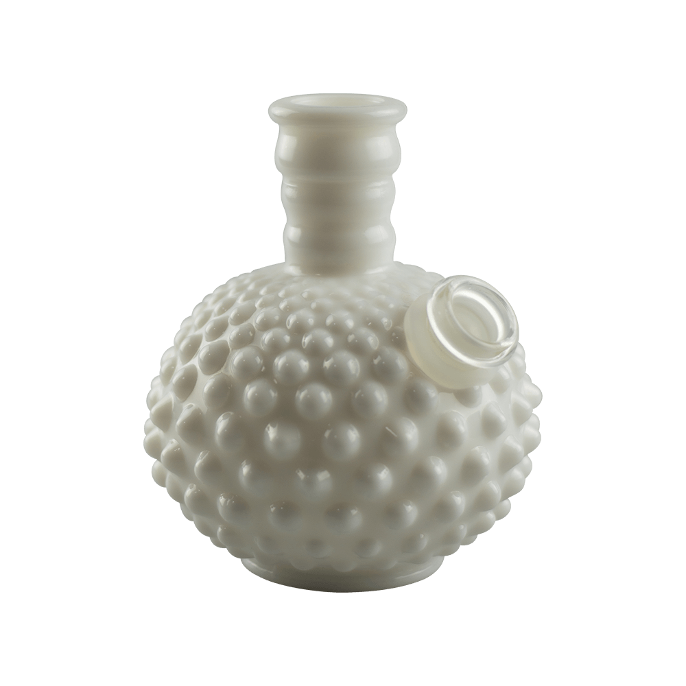Milk Glass Hobnail Bong by Bird & Mouse | Ritual Colorado