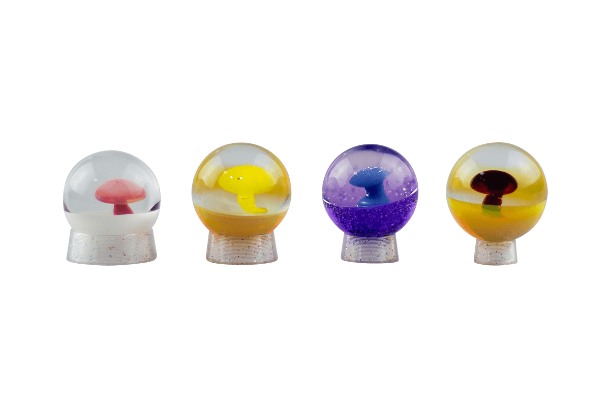 Colorful Mushroom Marbles by Biting Glass | Handmade Glass Co. – Ritual ...