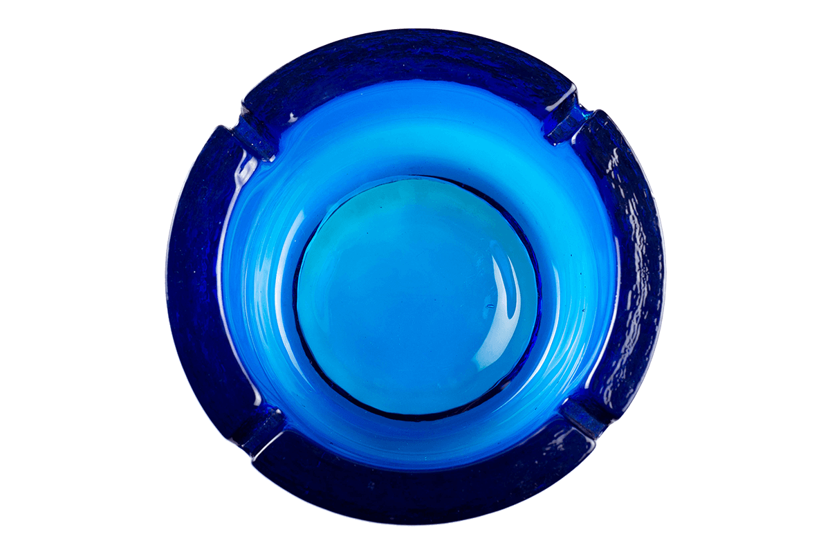 Deep Blue Mid-Century Modern Ashtray | Ritual Colorado