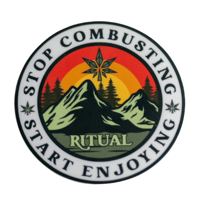 Ritual Mountain Tagline Sticker | Ritual Colorado